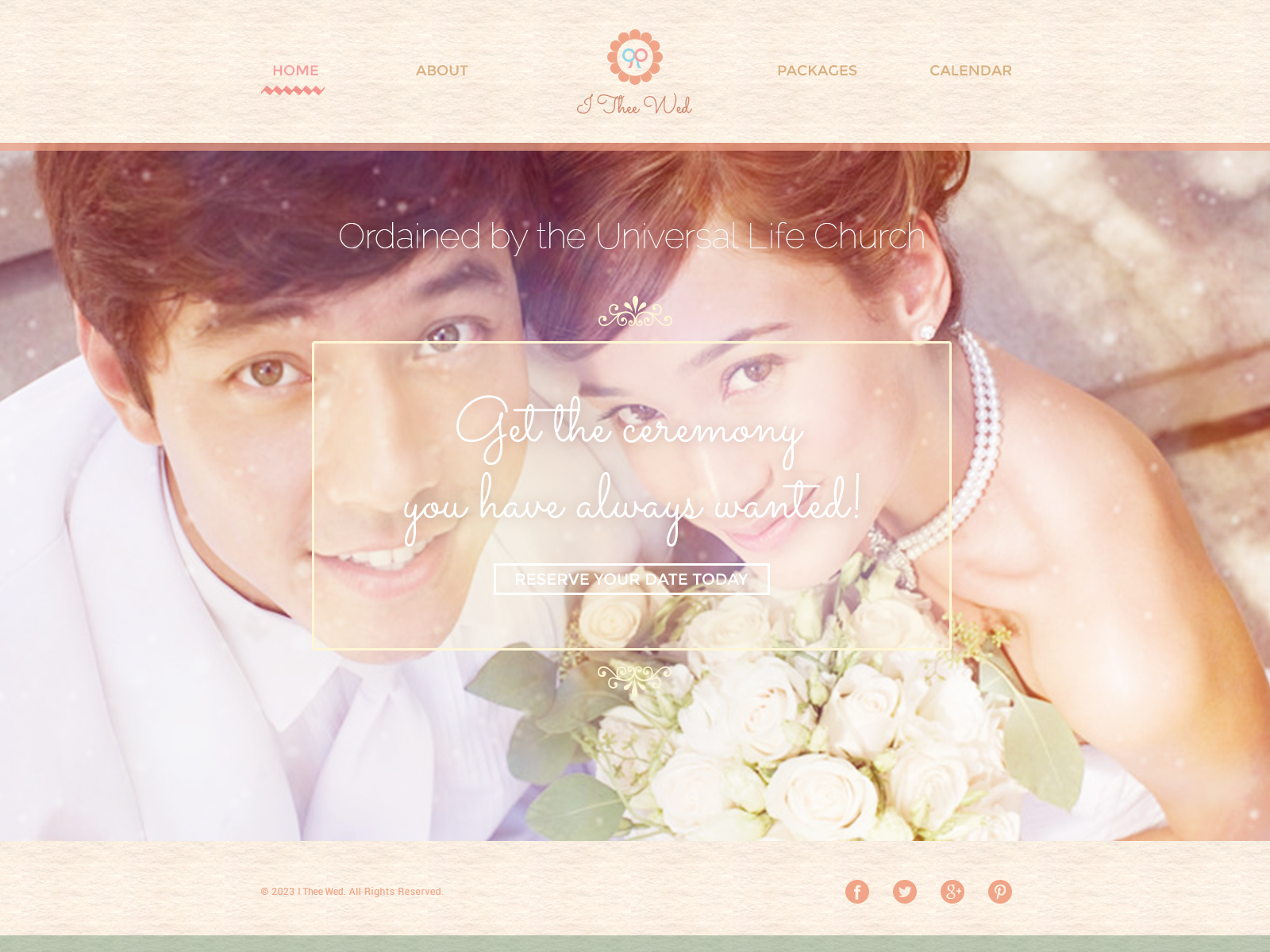 Designing Marriage Officiant Website Free Website Templates