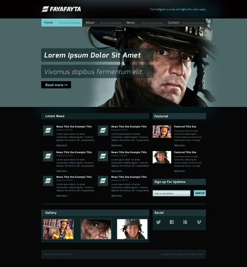 Firefighter Website Template Free Website Templates