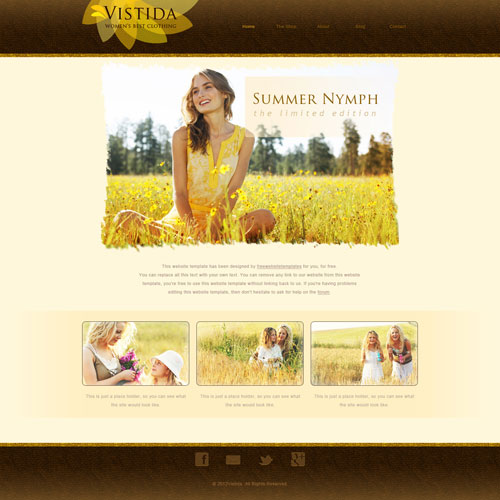 Women Clothing Website Template Free Website Templates